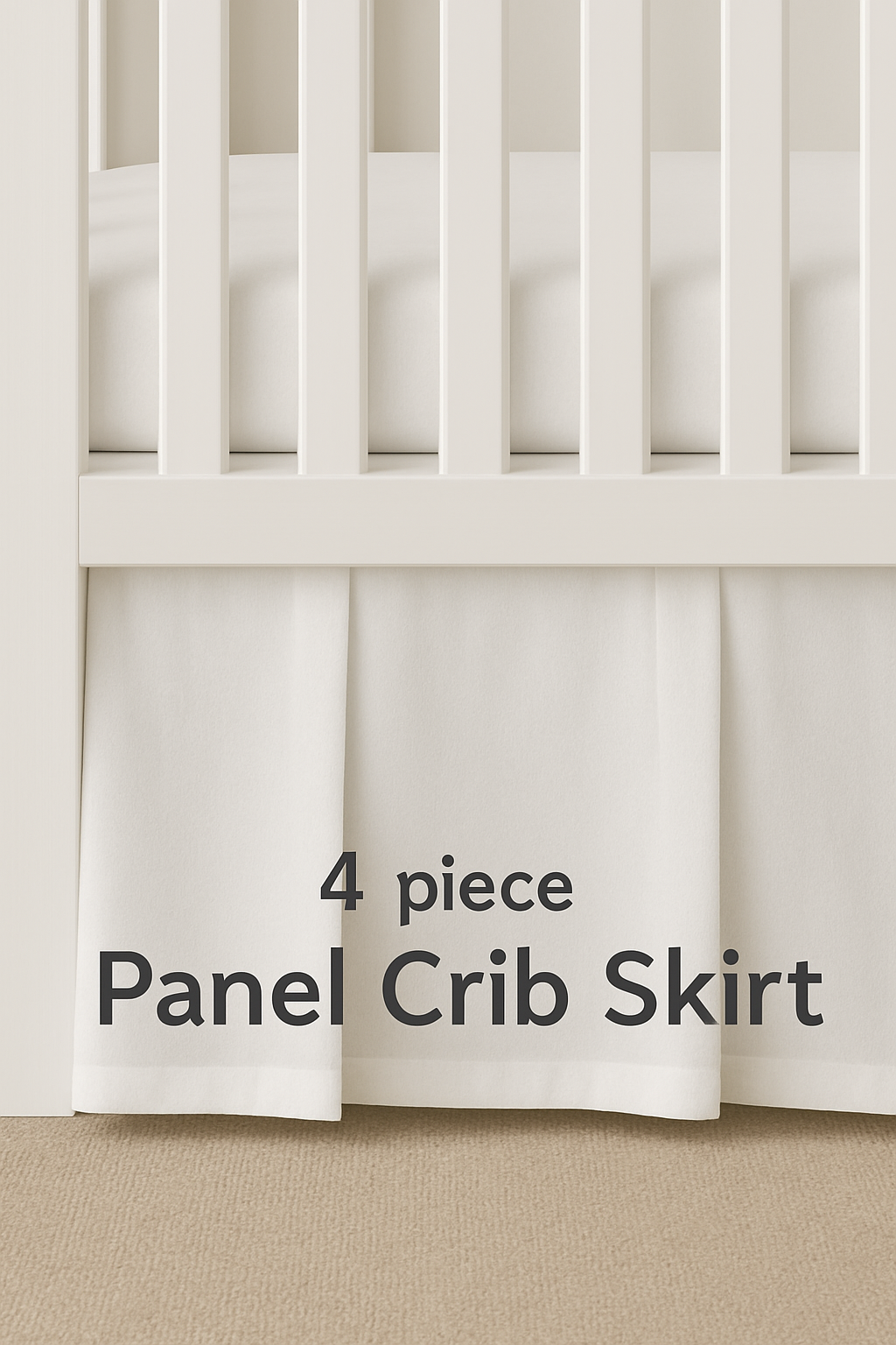 The 4-Piece Panel Crib Skirt