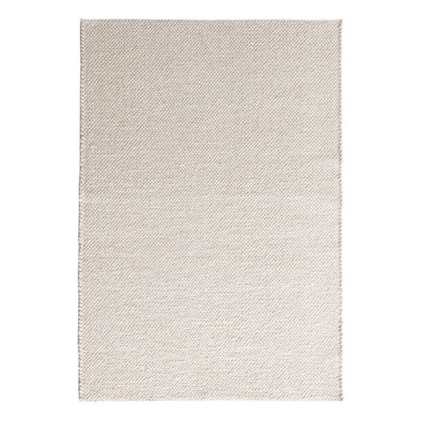 Hand Knitted Neutral Wool Rug