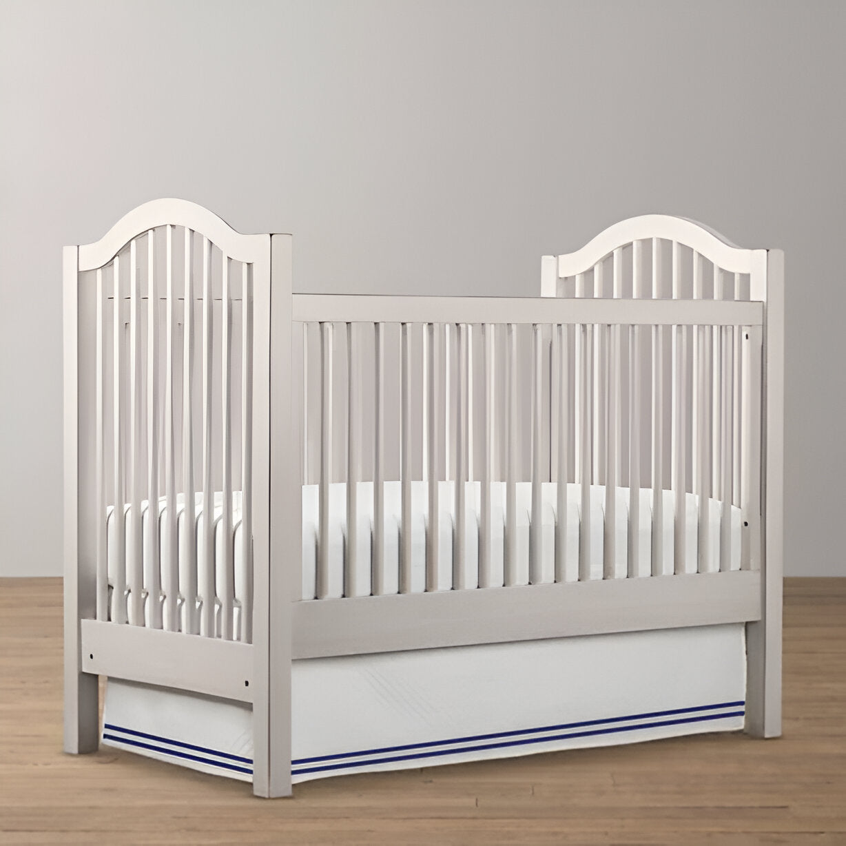 Double Border Cotton Crib Skirt